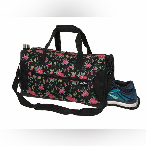 LISH | Accessories | Lish Womens Floral Gym Duffel Bag 9 Travel ...